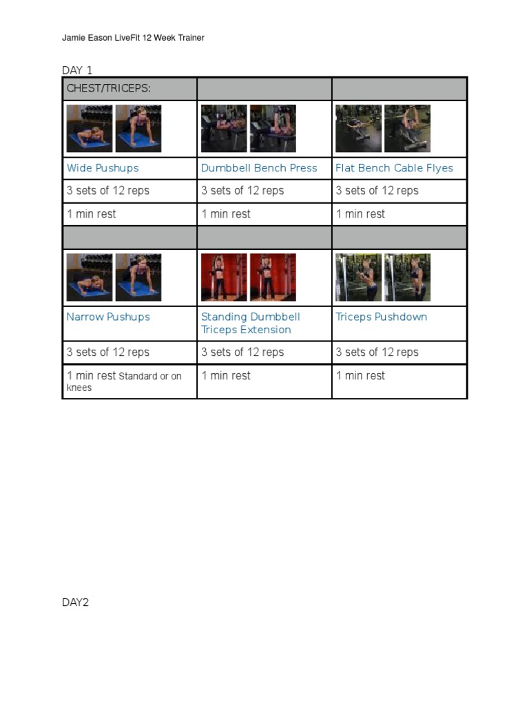 Jamie Eason Livefit Trainer | PDF | Kettlebell | Weight Training