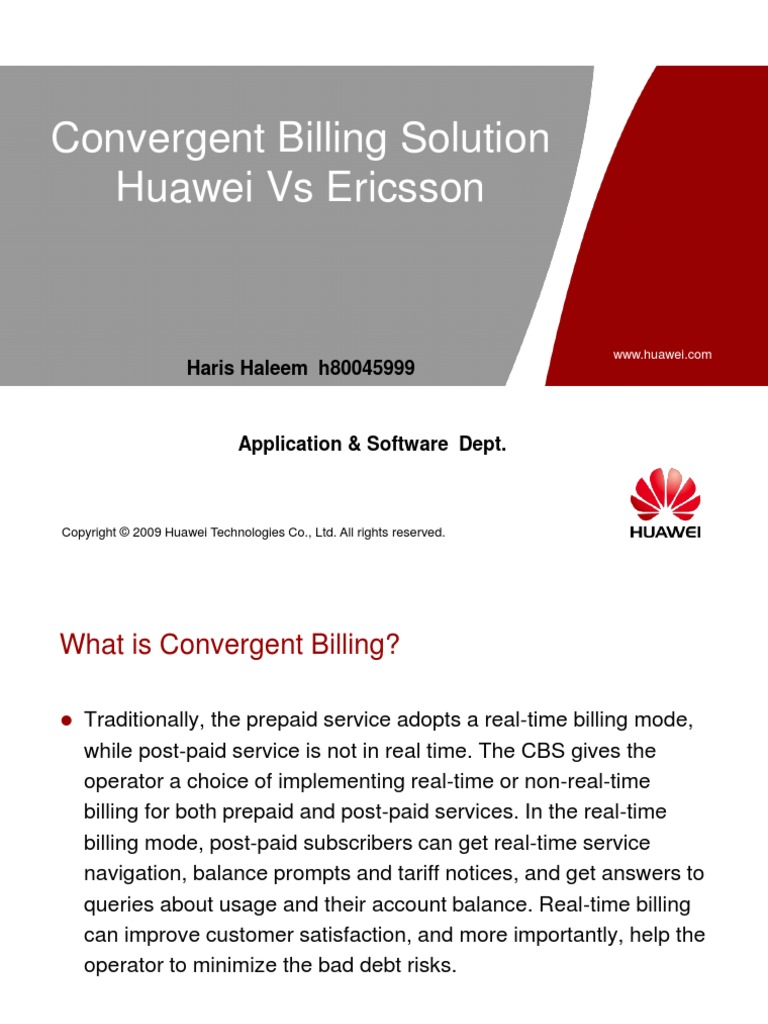 Huawei Vs Ericsson CBS | PDF | Telecommunications | Business