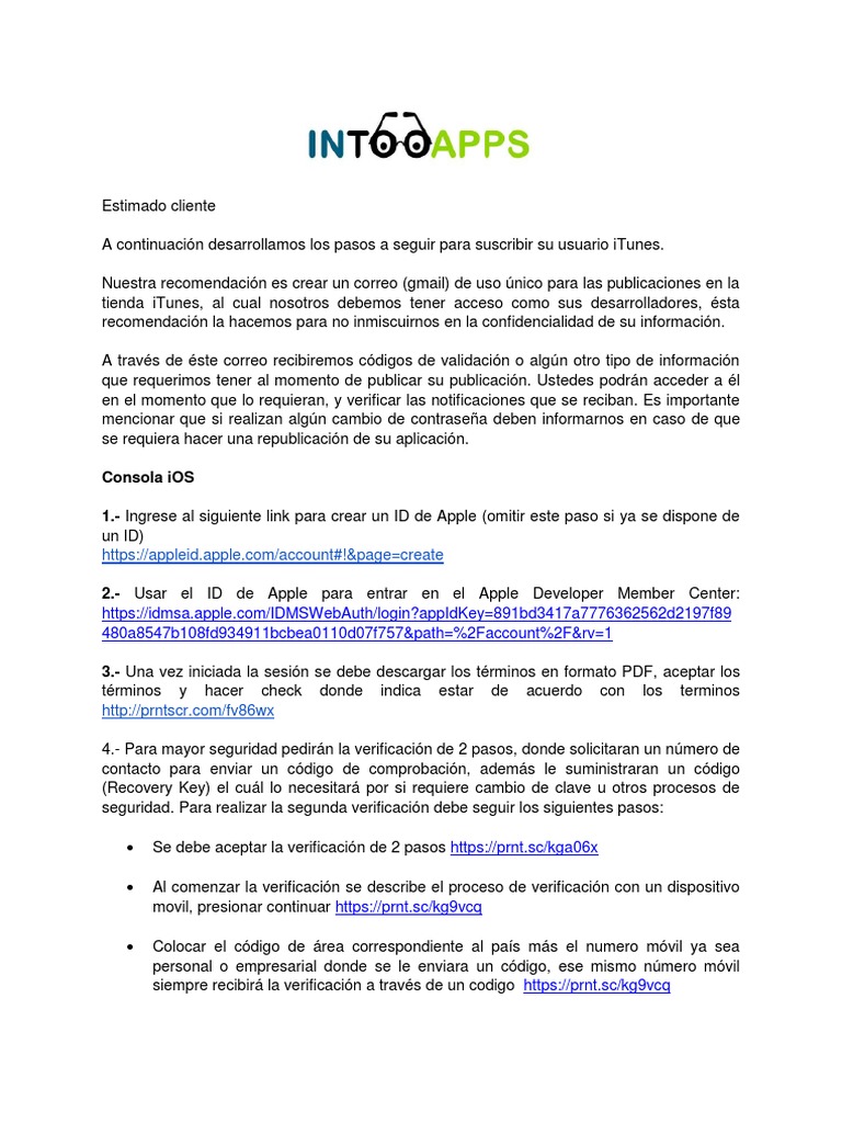 Pasos para Registrarse en App Store | PDF | App Store (I Os) | Yo sintoniza