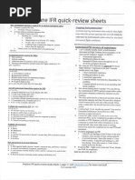 IFR Checklist | PDF | Instrument Flight Rules | Air Traffic Control