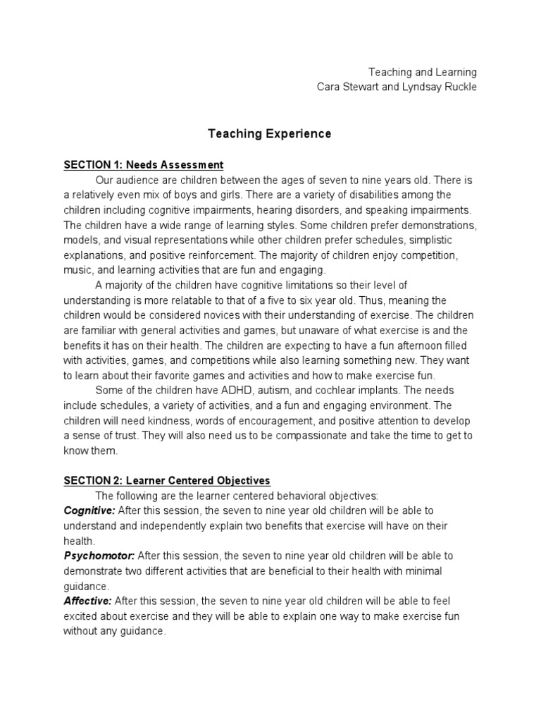 Instructional Design Paper Portfolio | PDF | Learning Styles | Learning