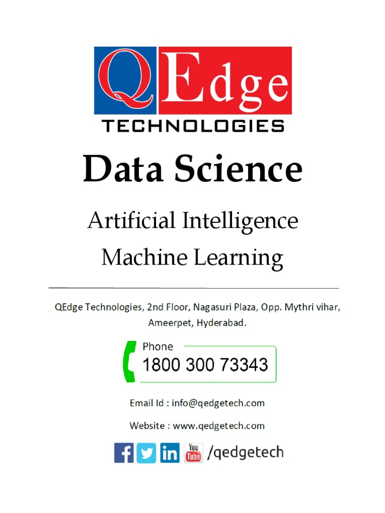Data Science Course Content - Artificial Intelligence - Machine ...