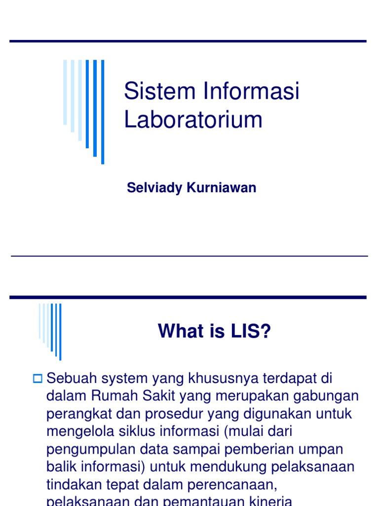 LIS: Sistem Informasi Laboratorium | PDF