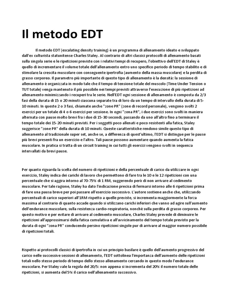 Il Metodo EDT | PDF
