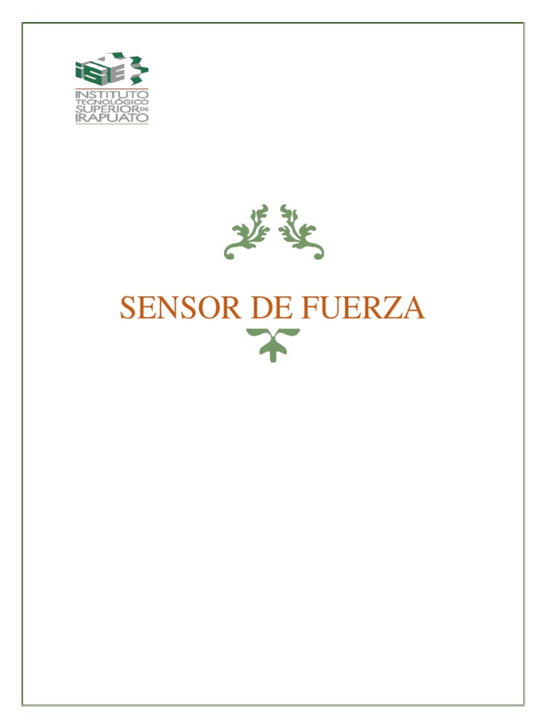 Reporte Sensor de Fuerza | PDF | USB | Arduino