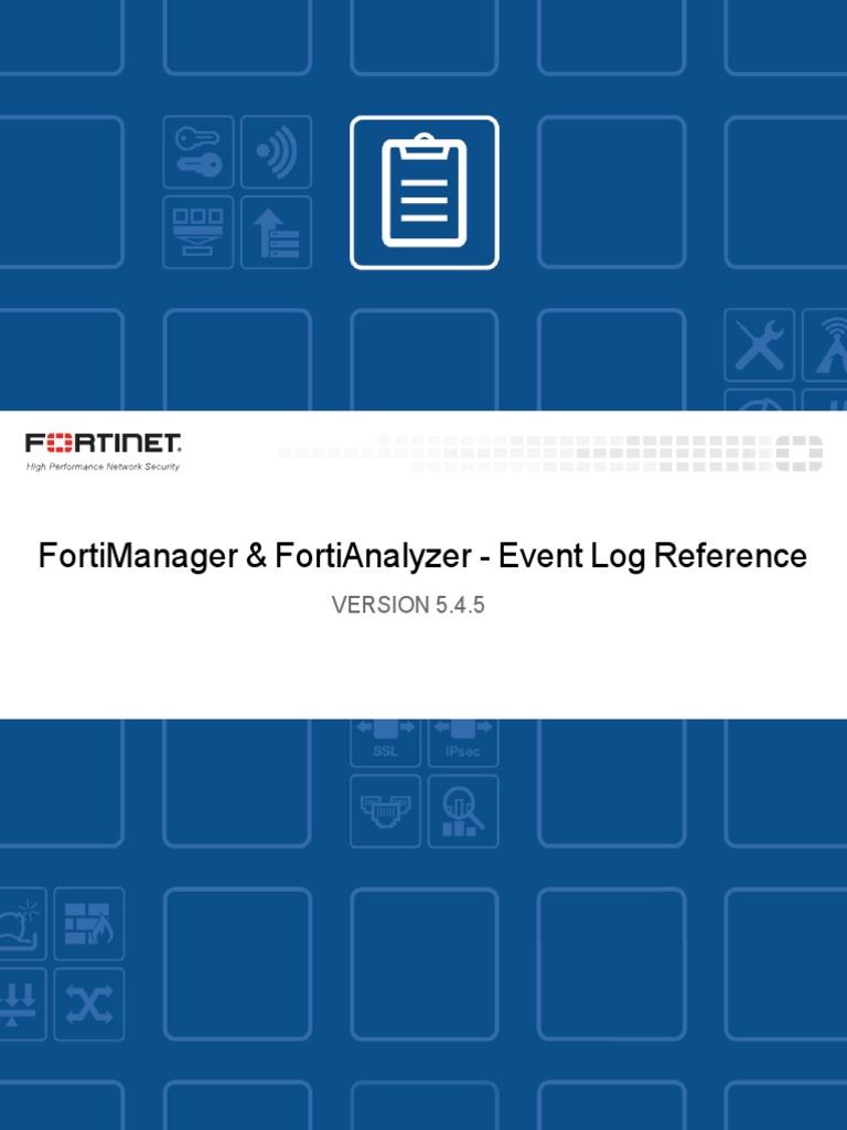 FMG-FAZ 5.4.5 Event Log Reference | PDF | Debugging | Identifier