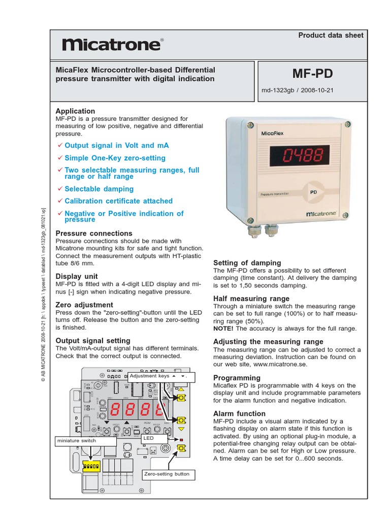 MF PD Ver3 Data Sheet English | PDF | Electricity | Electrical Engineering