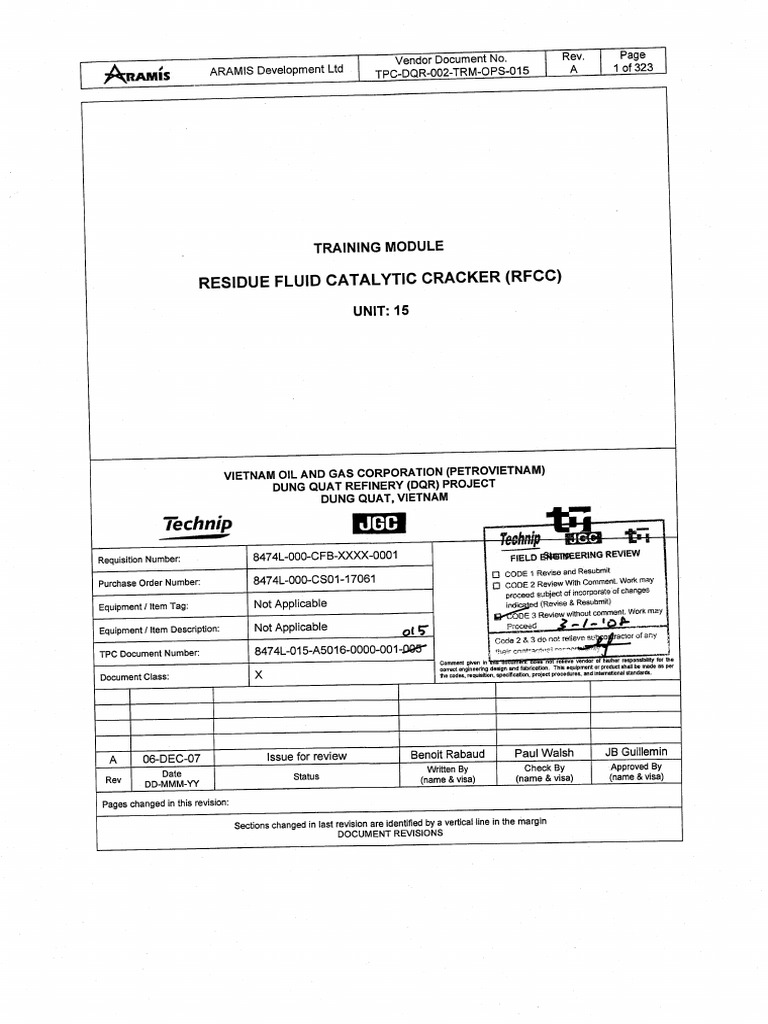 RFCC Training for PetroVietnam | PDF | Cracking (Chemistry) | Chemical ...