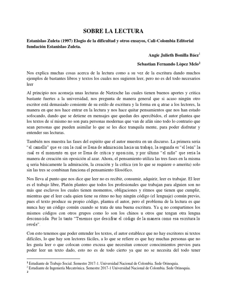 11. Reseña Sobre La Lectura | Lectura (proceso) | Ciencia cognitiva