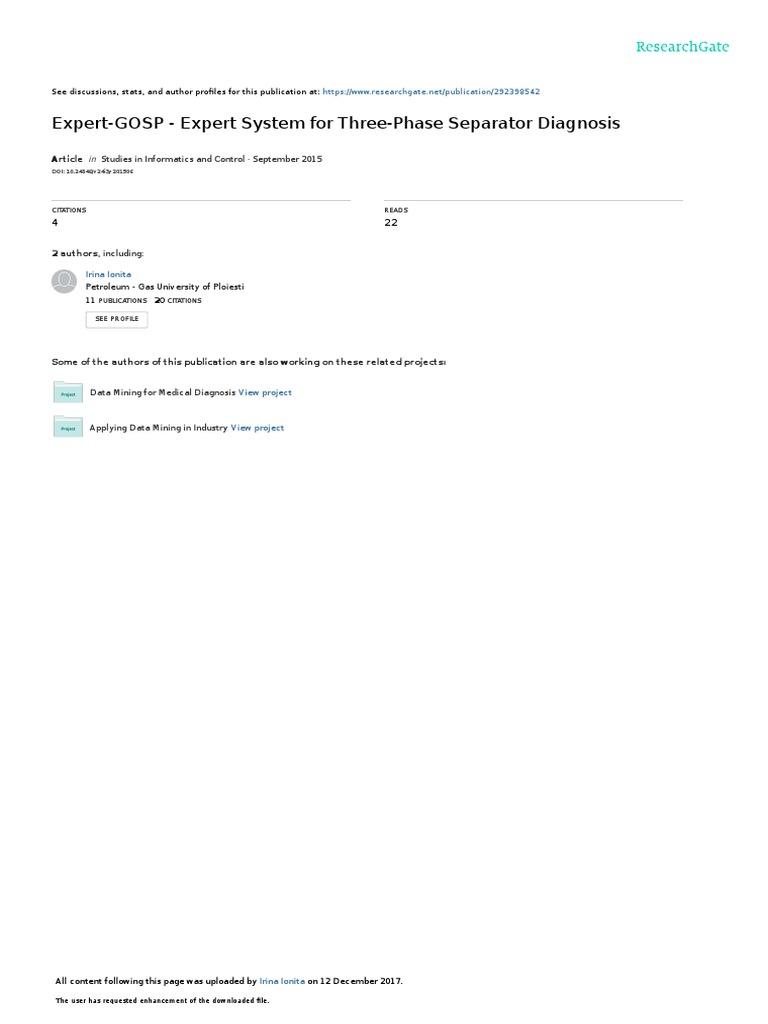 Gosp-Oil Separator Surface | PDF | System | Decision Making