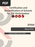Peac Certification Peac Official Website | PDF | Certification | Schools