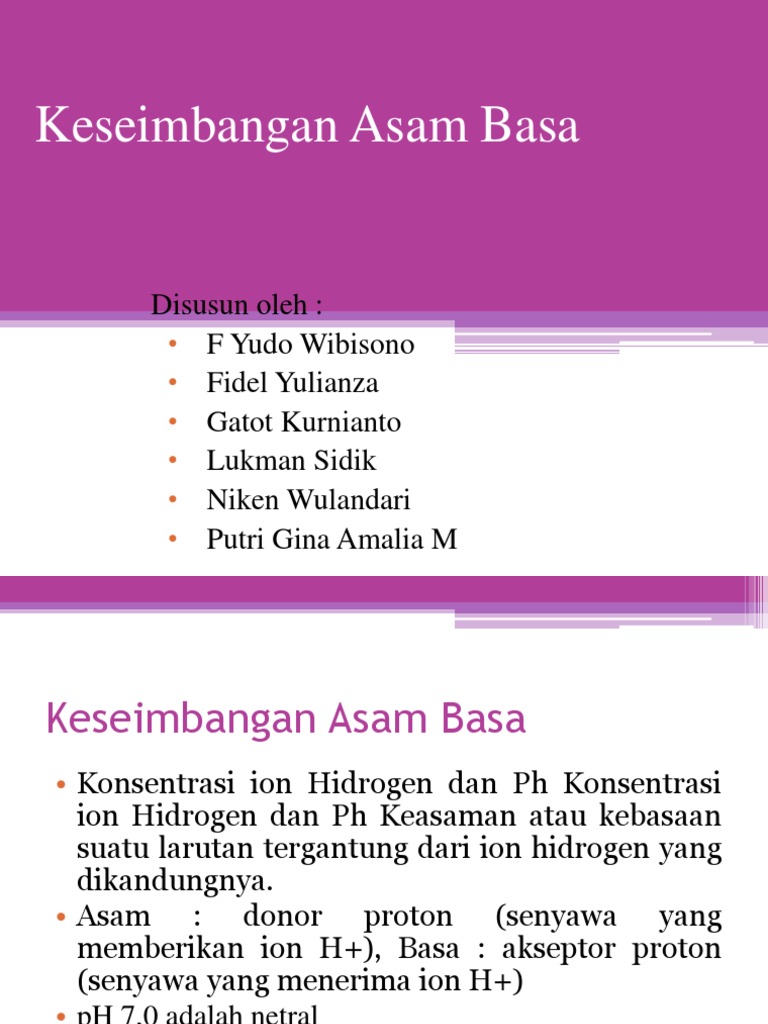 Keseimbangan Asam Basa dalam Tubuh | PDF | Memasak, Makanan, & Anggur