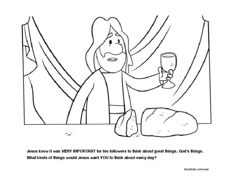 John 6.56-69 Coloring Page | PDF