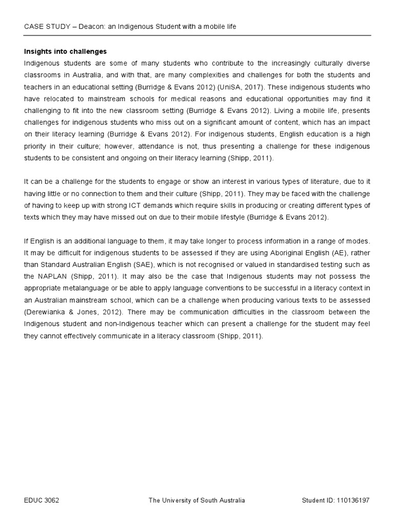 Case Study Deacon Done | PDF | Literacy | Teachers