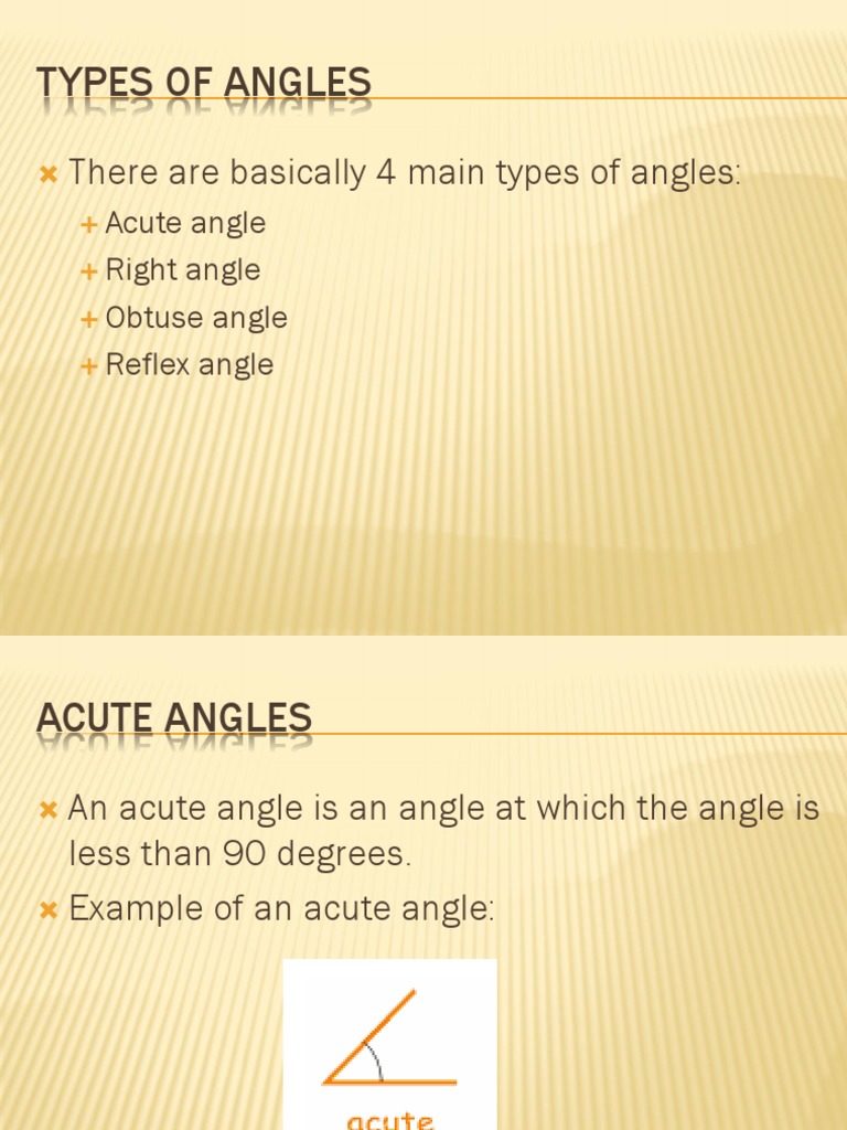 Types of Angles | PDF | Angle | Triangle Geometry