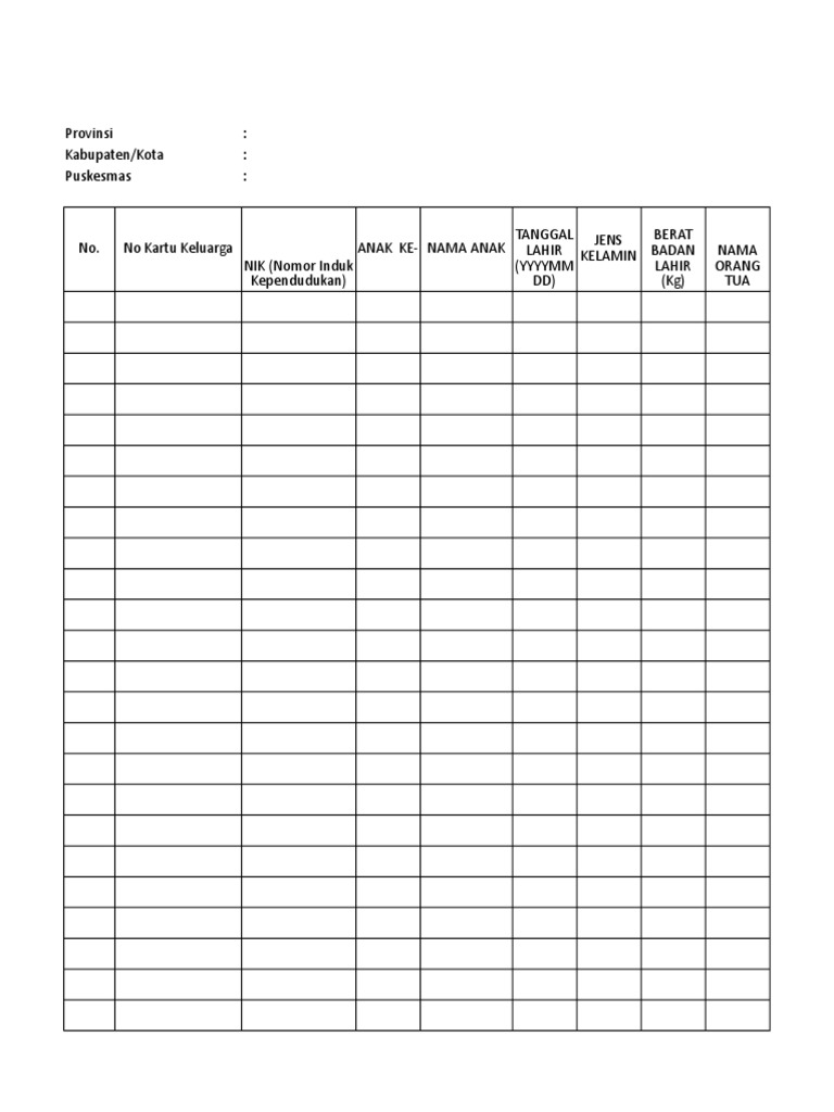 Format Isian E PPGBM | PDF