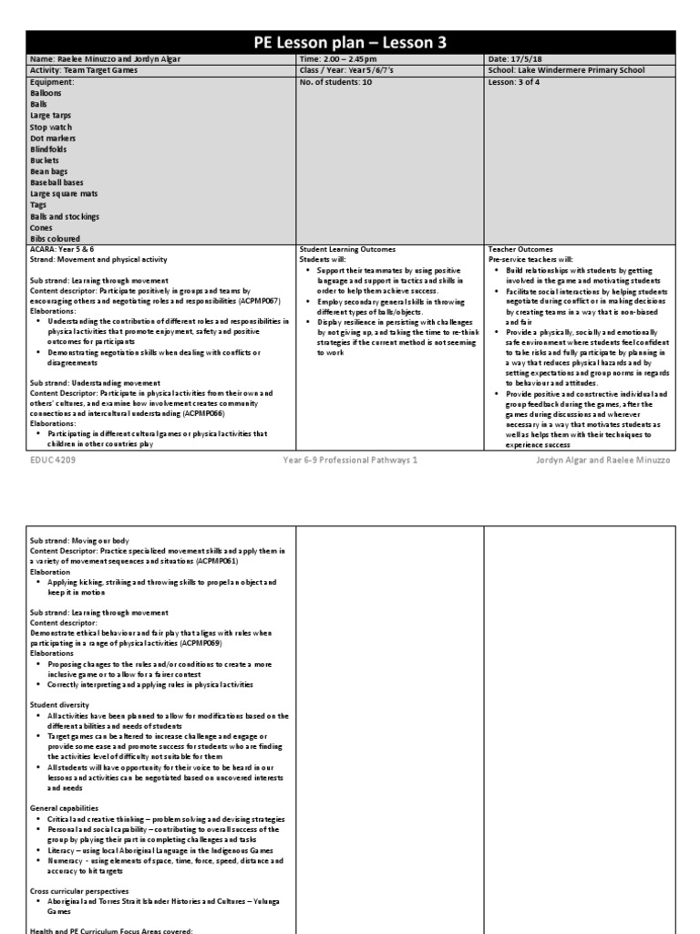 Lesson Plan 3 | PDF | Indigenous Australians | Negotiation