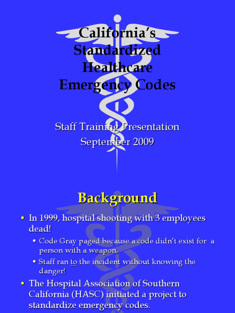 EmergencyCodes Training Presentation | PDF | Emergency | Dangerous Goods