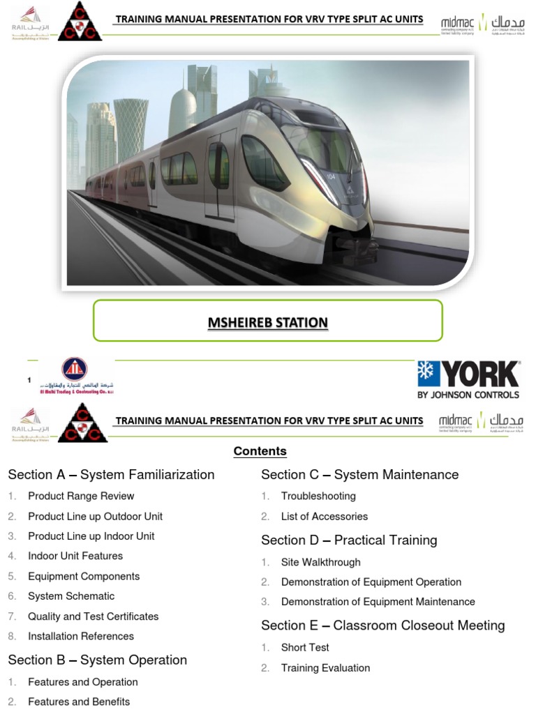 VRV Training Manual | PDF | Air Conditioning | Power Inverter