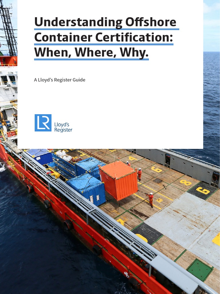 Understanding Offshore Container Certification: When, Where, Why | PDF ...