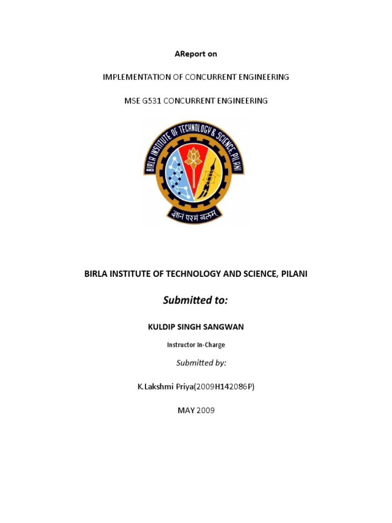 Implement A Ion of Concurrent Engg | PDF | Business | Design