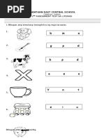Letrang Aa Kindergarten Worksheets | PDF
