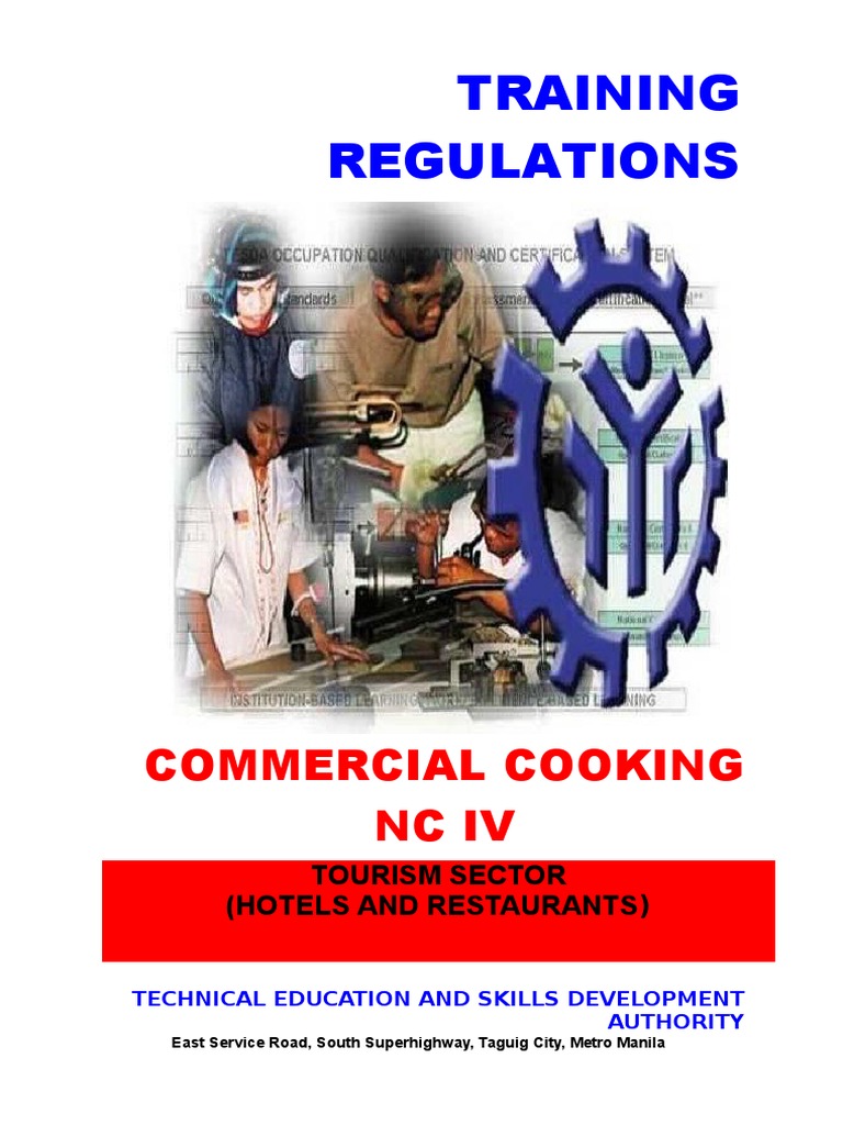 TR Commercial Cooking NC IV | PDF | Competence (Human Resources) | Goal