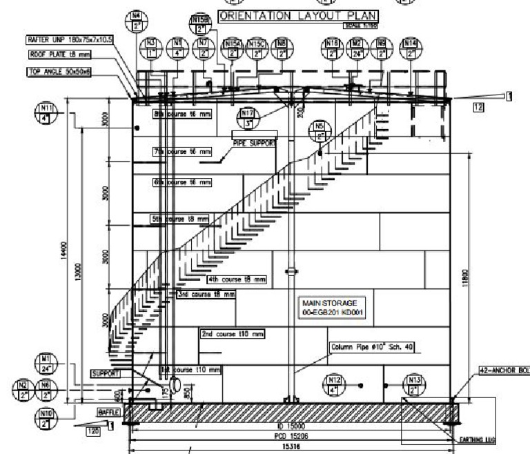Tangki Minyak Drawing | PDF