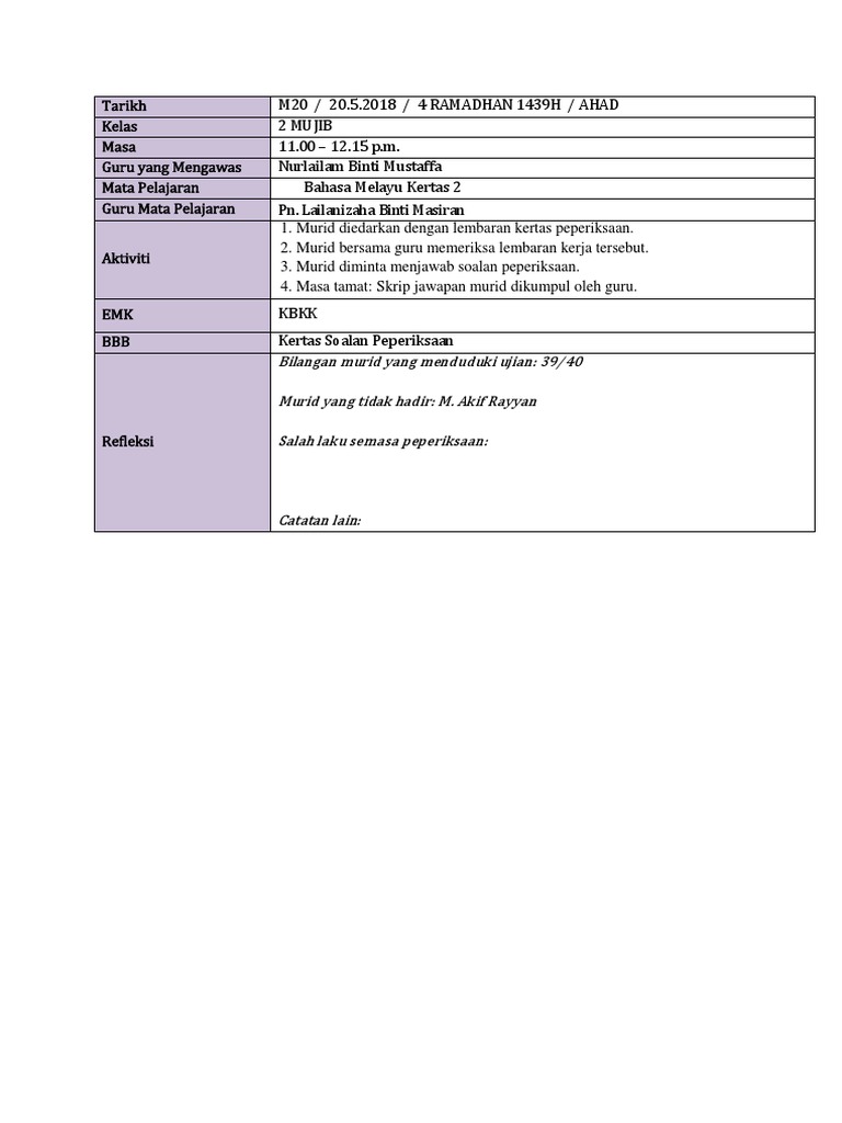 RPH Exam Mid Year 2018 | PDF