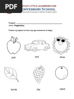 Letrang CC Kindergarten Worksheets | PDF