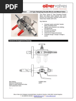 Oliver Double Block and Bleed Valve Catalog | PDF | Valve | Mechanical ...