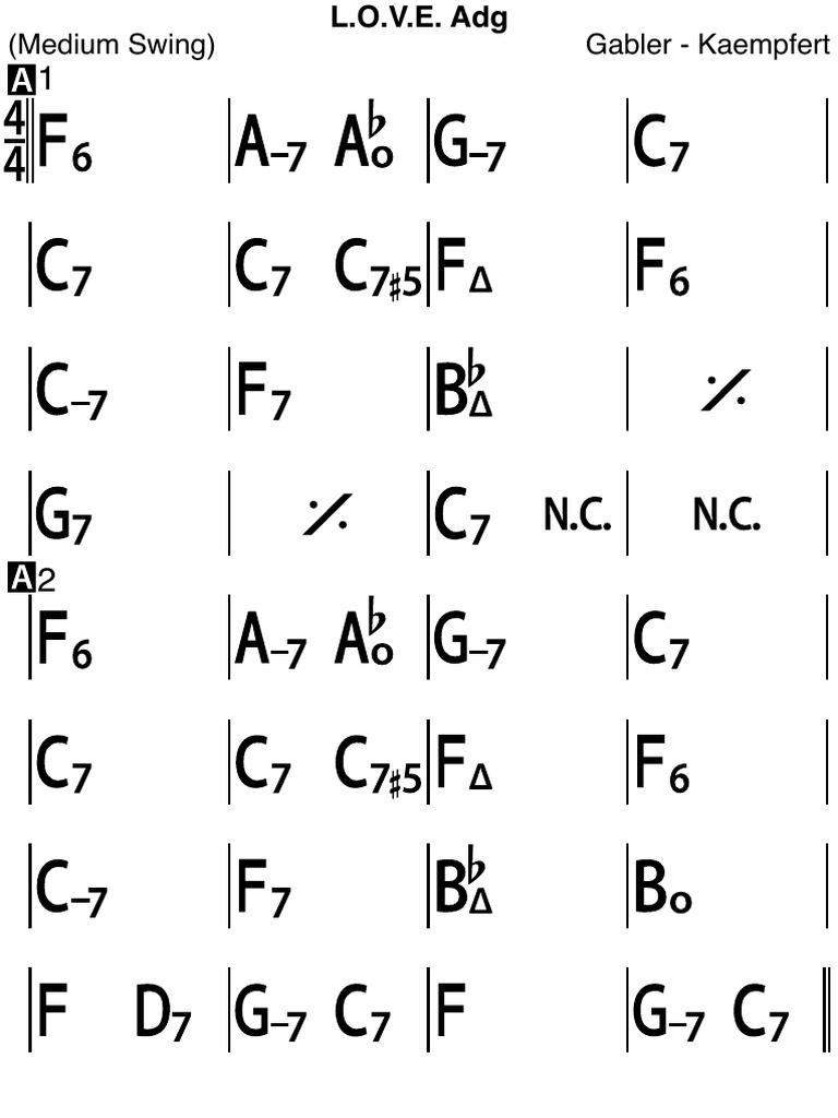 L.O.V.E. Adg - Gabler Kaempfert Swing | PDF