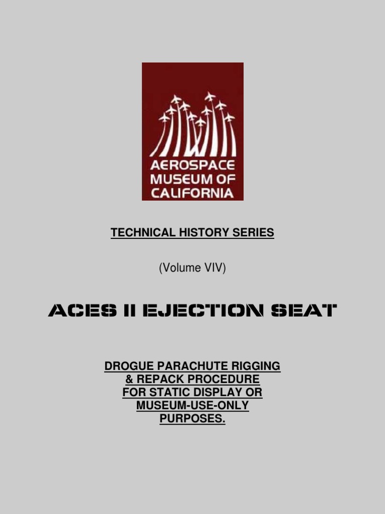 ACES II E-Seat Fred Rinke Repack 25jan10 | PDF | Parachute | Screw