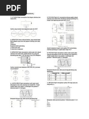 fungsi sebuah osiloskop sinar katod - Carl Parr