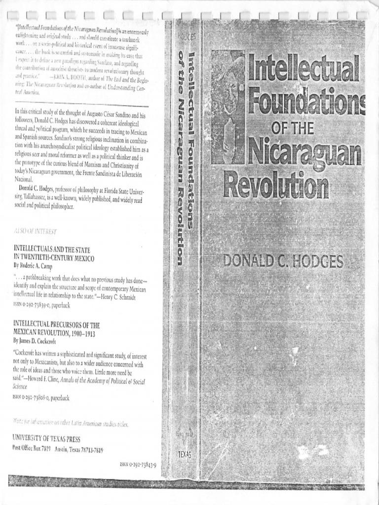 Donald Hodges - Intellectual Foundations of Nicaraguan Revolution 1 | PDF
