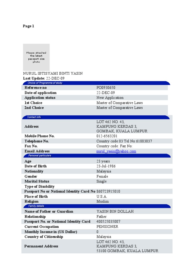 Uia Application | PDF | Doctor Of Philosophy | Postgraduate Education
