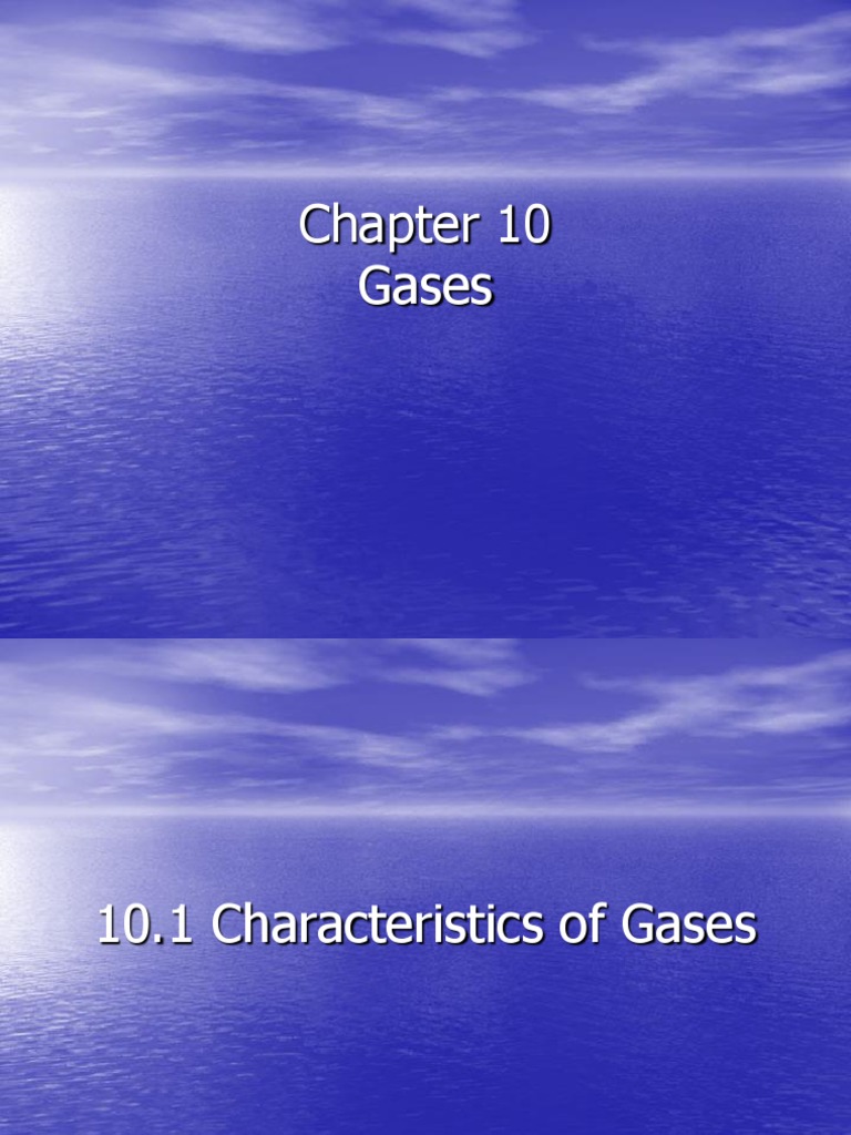 Chapter 10 Powerpoint - Student Version | PDF | Gases | Pressure