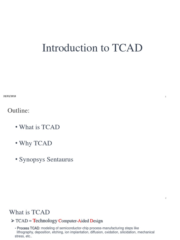 Introduction to Sentaurus TCAD Tools | PDF | Finite Element Method ...