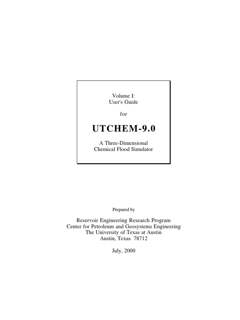 UTCHEM Users Guide PDF | Download Free PDF | Command Line Interface ...