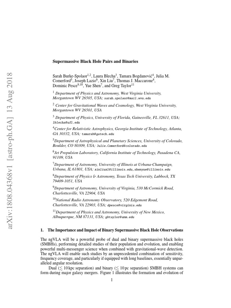 The Next-Generation Very Large Array: Supermassive Black Hole Pairs and ...
