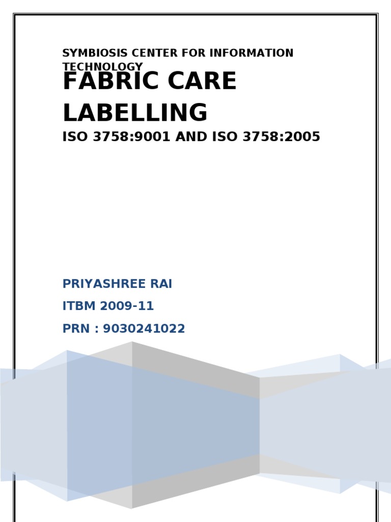 Fabric Care Labelling | PDF | Clothing | Business