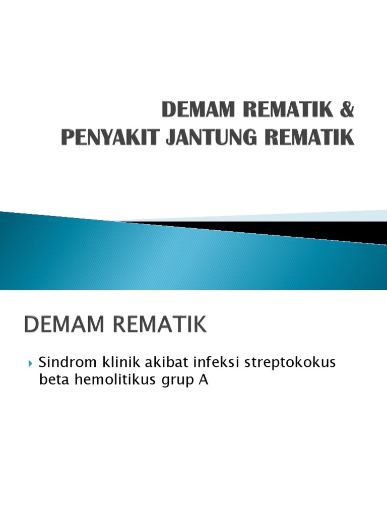 Demam Rematik & Penyakit Jantung Rematik | PDF