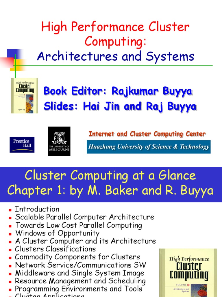 High Performance Cluster Computing:: Architectures and Systems | PDF ...