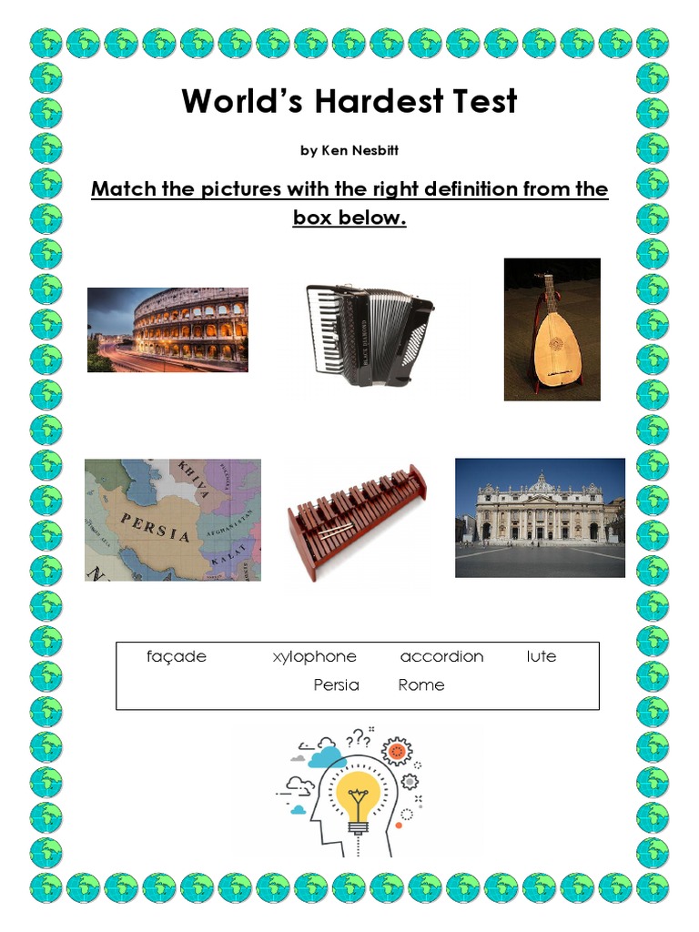 World's Hardest Test | PDF | Rhyme | Poetry