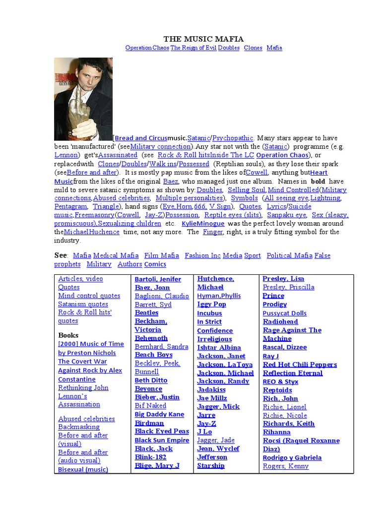 The Music Mafia | PDF | Rock Music | Musical Groups