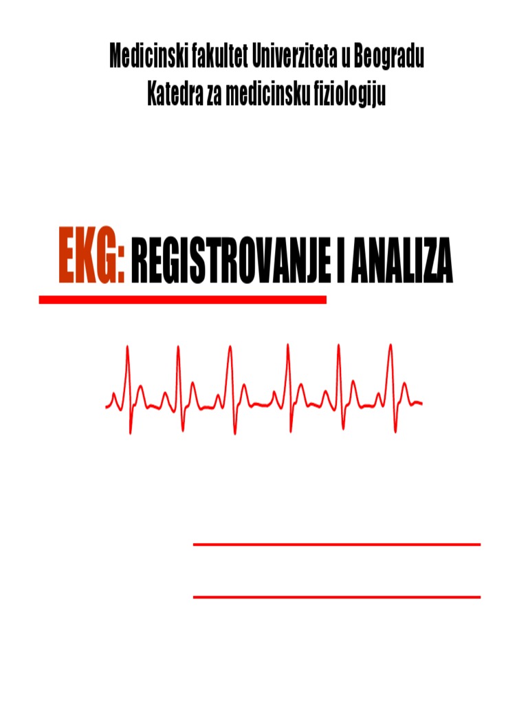 EKG - Prezentacija PDF | PDF