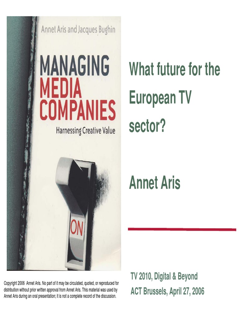 Future of European TV Sector | PDF | Iptv | Television
