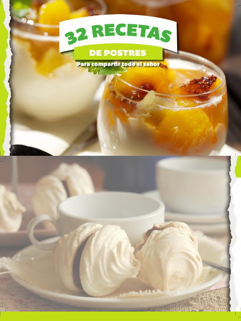 32 Recetas de Postres | PDF