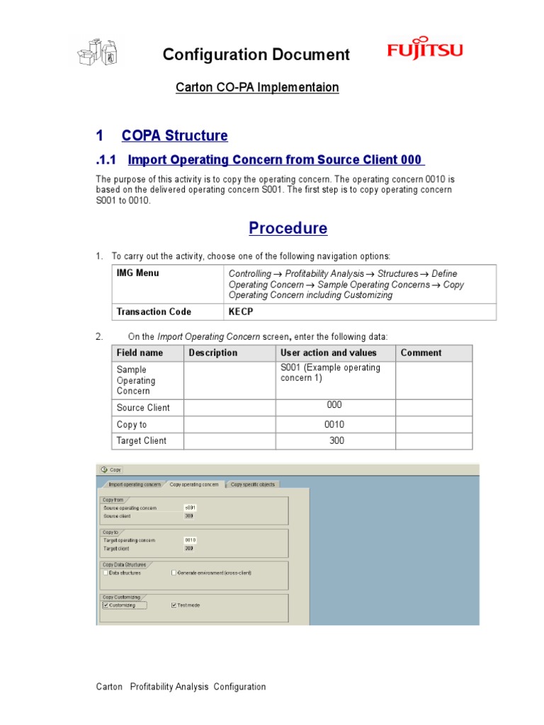 COPA Config Carton | PDF | Valuation (Finance) | Invoice