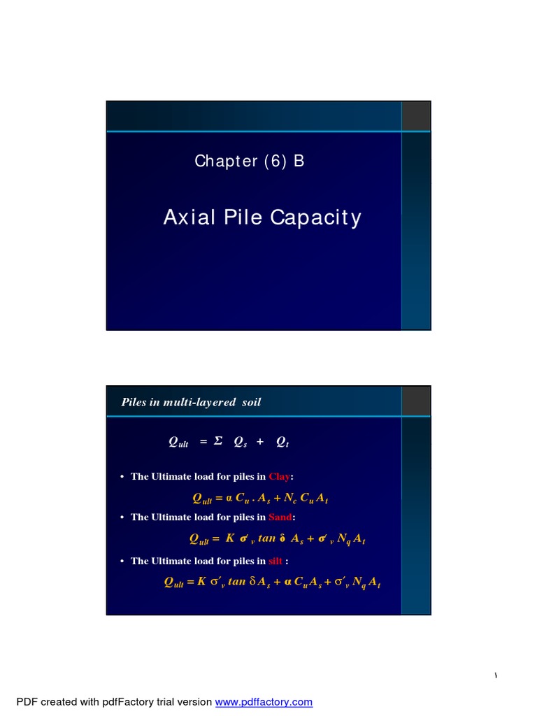 Chapter 6B.ppt (Compatibility Mode) | PDF | Deep Foundation ...